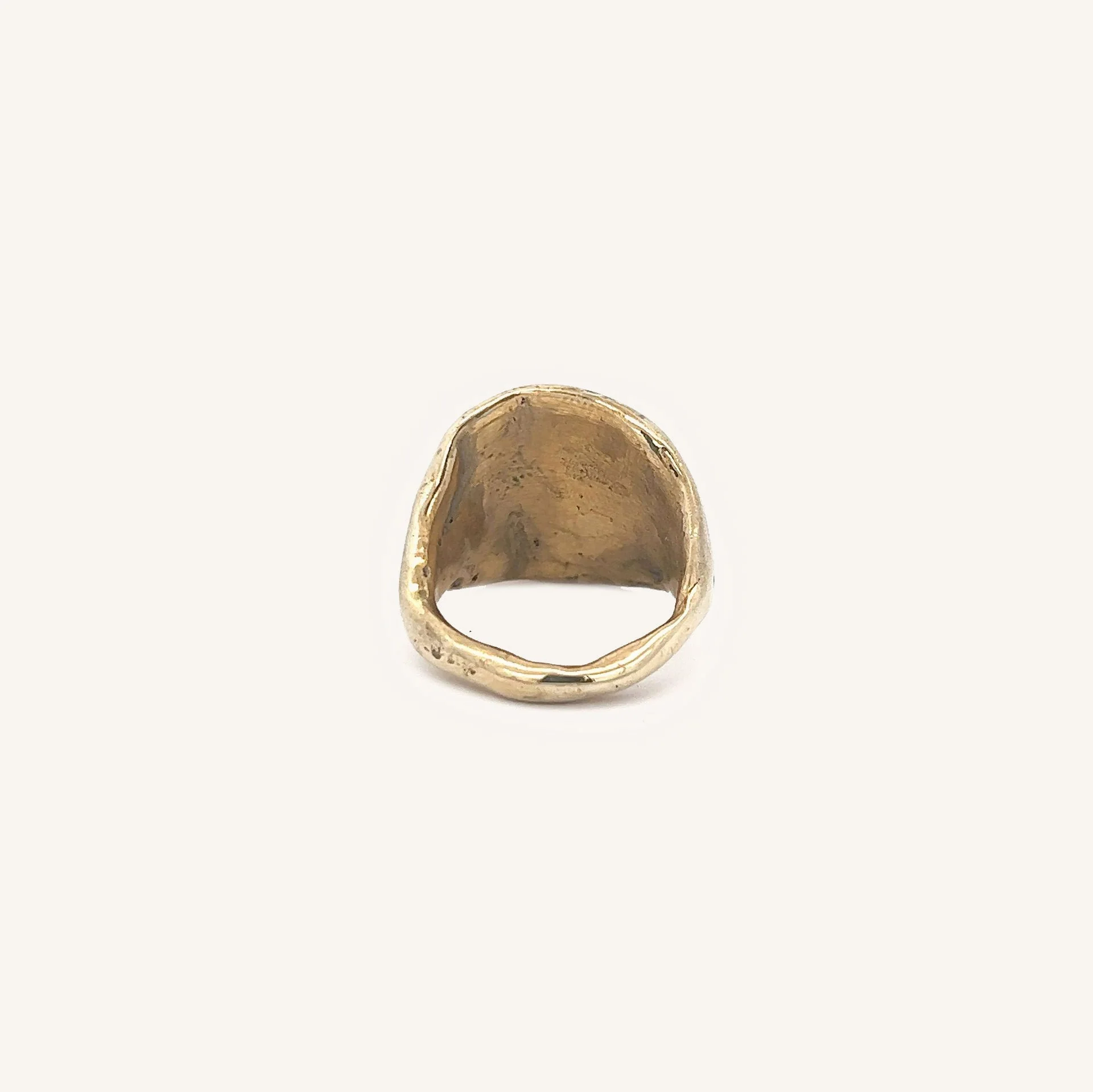 The Protector Ring - Gold Shield Signet Ring - ILOLA™
